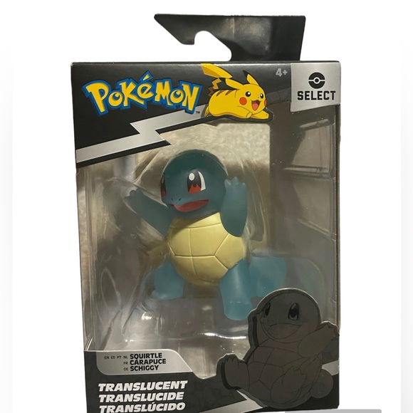 Pokemon | Toys | Pokmon Squirtle Select Blue Translucent Action Figure ...